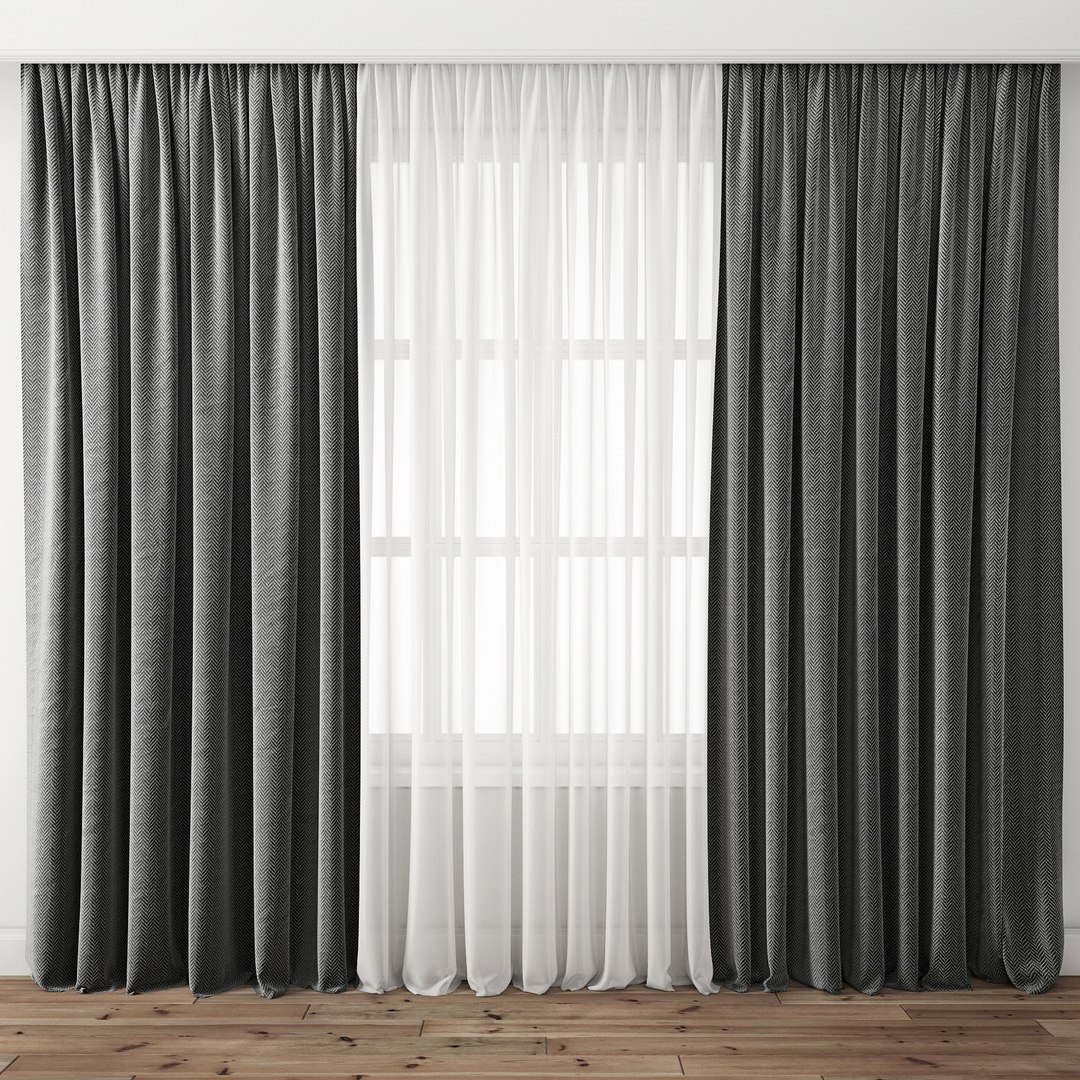 Curtain 3D Model - TurboSquid 1315776