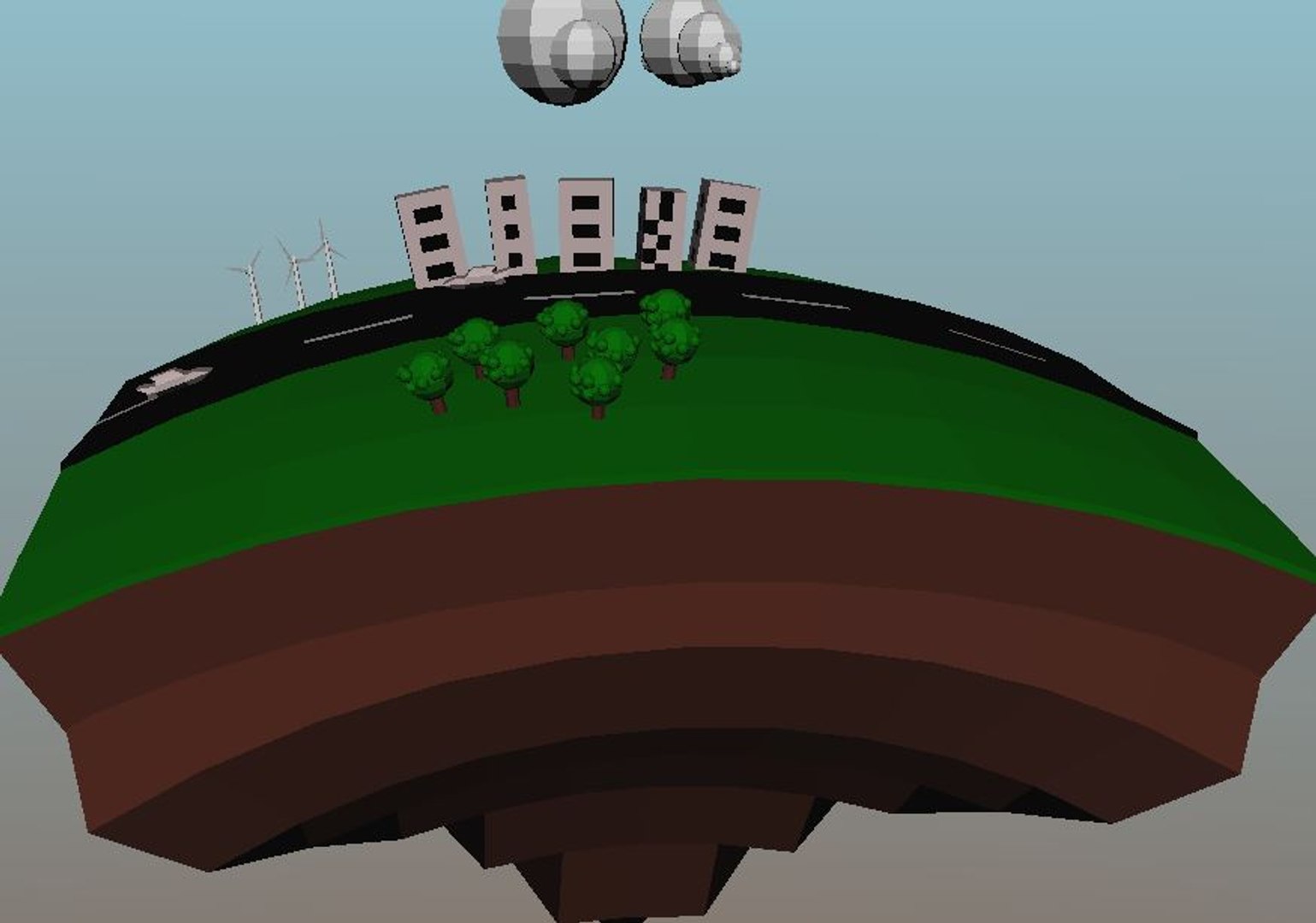 isometric world 3d model