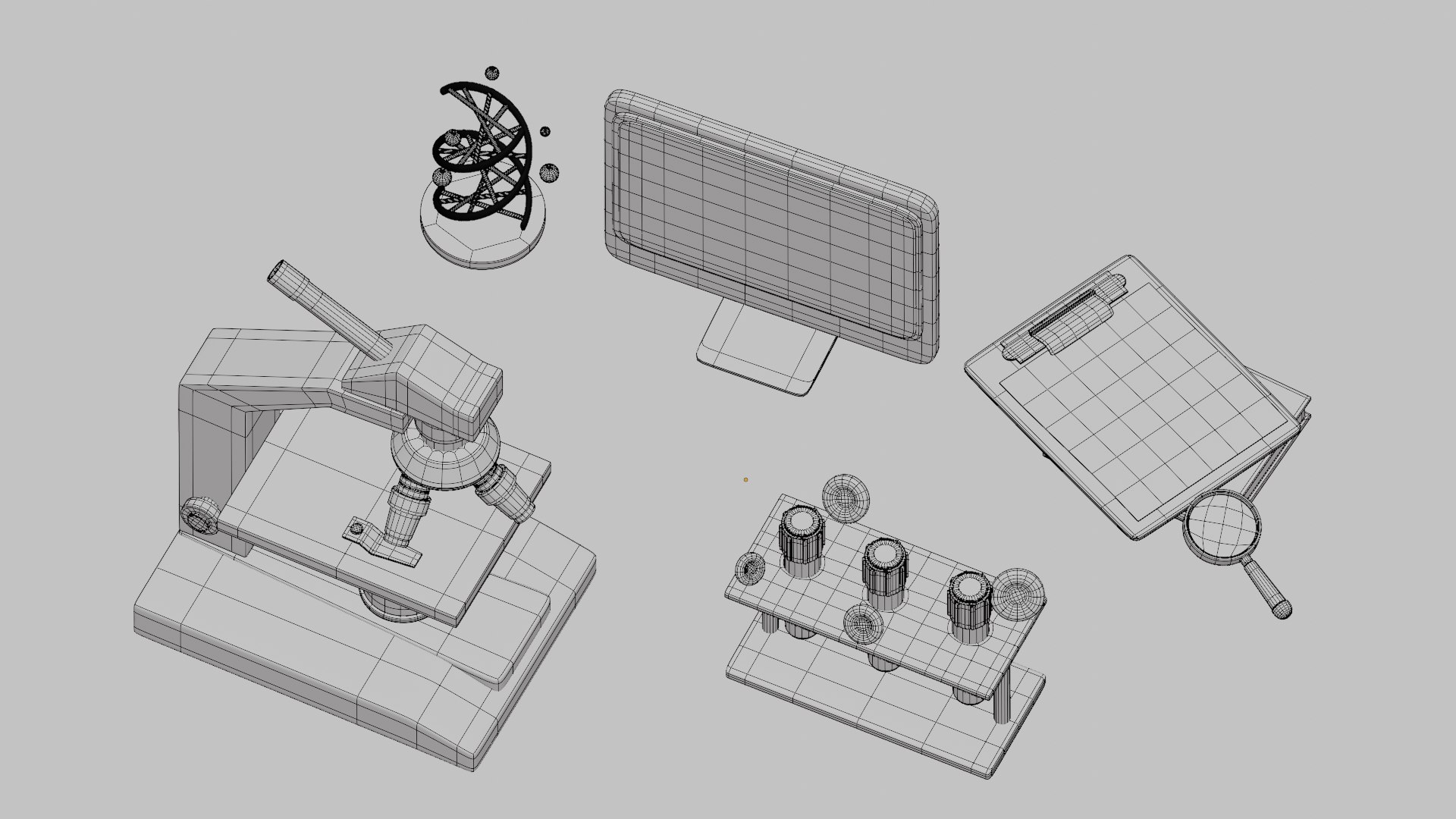 3D Models Of Blood Test Laboratory With Blood Samples In Glass Beaker ...