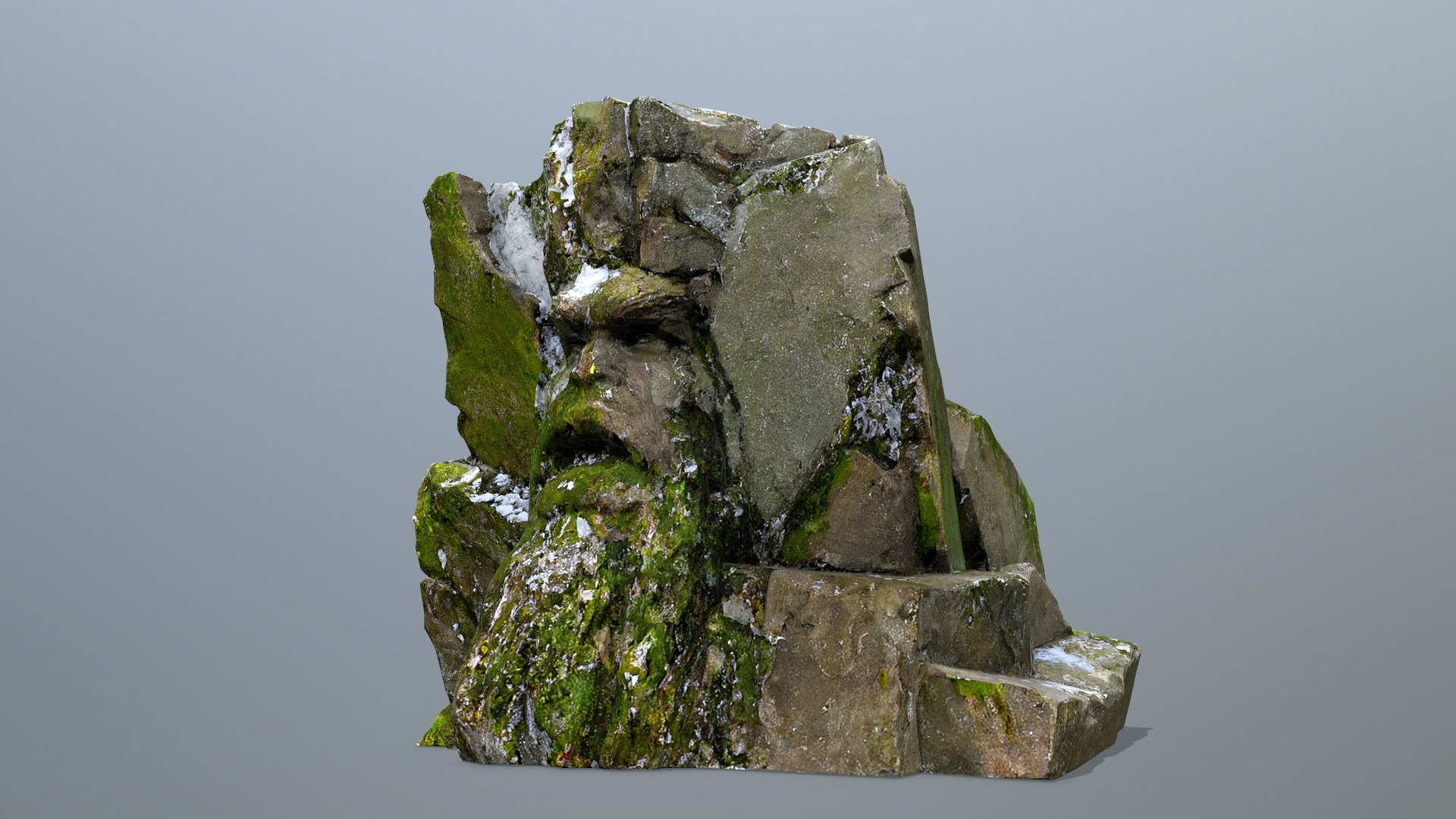3D Mountain Face - TurboSquid 2216516