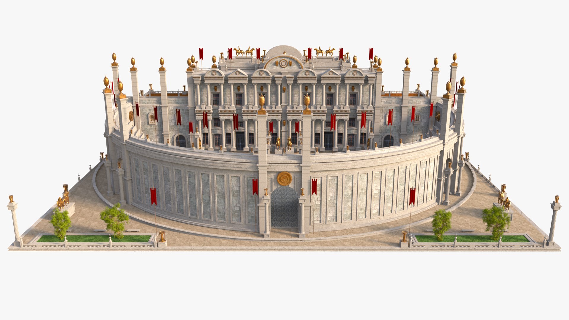 3D Classic Amphitheater - TurboSquid 2349952