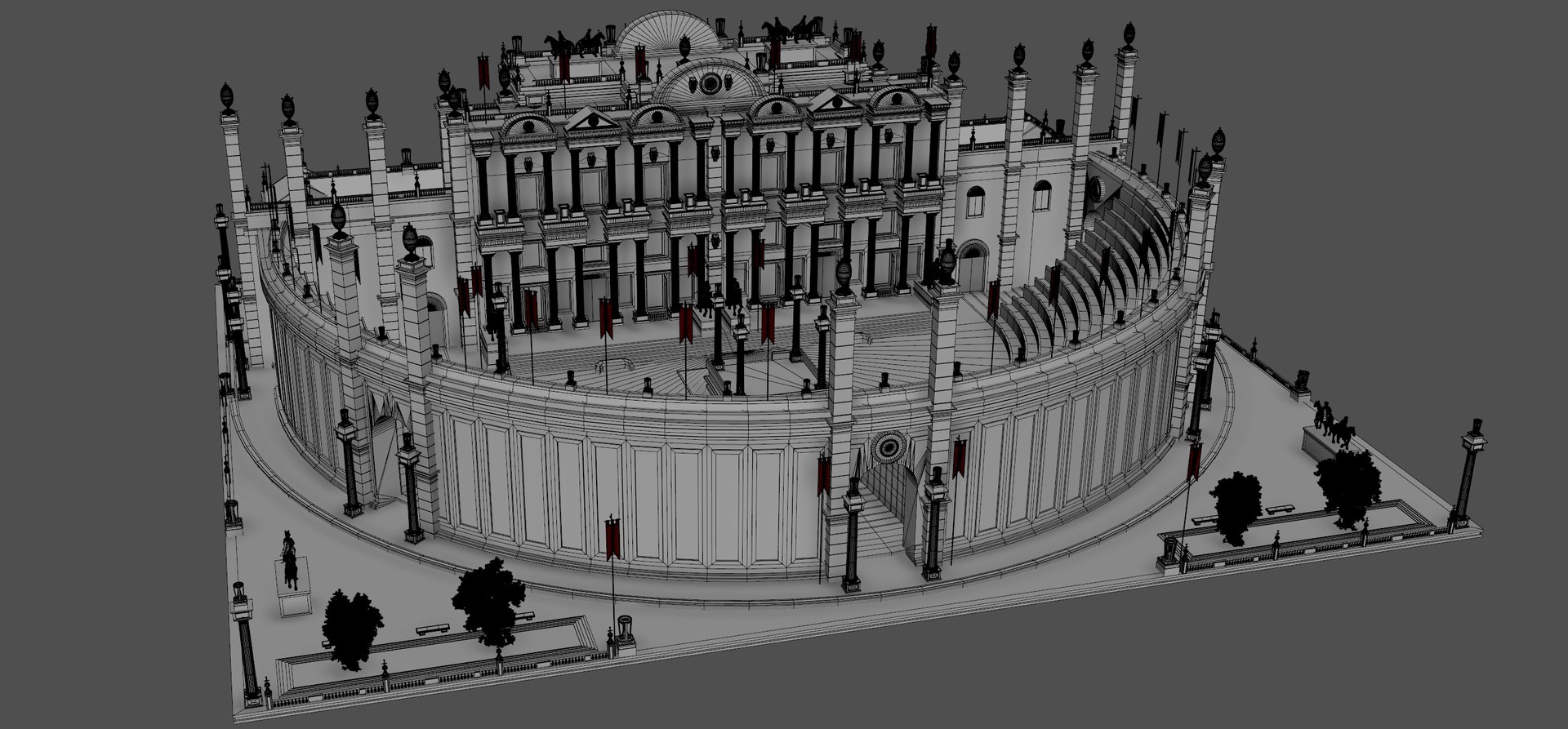 3D Classic Amphitheater - TurboSquid 2349952