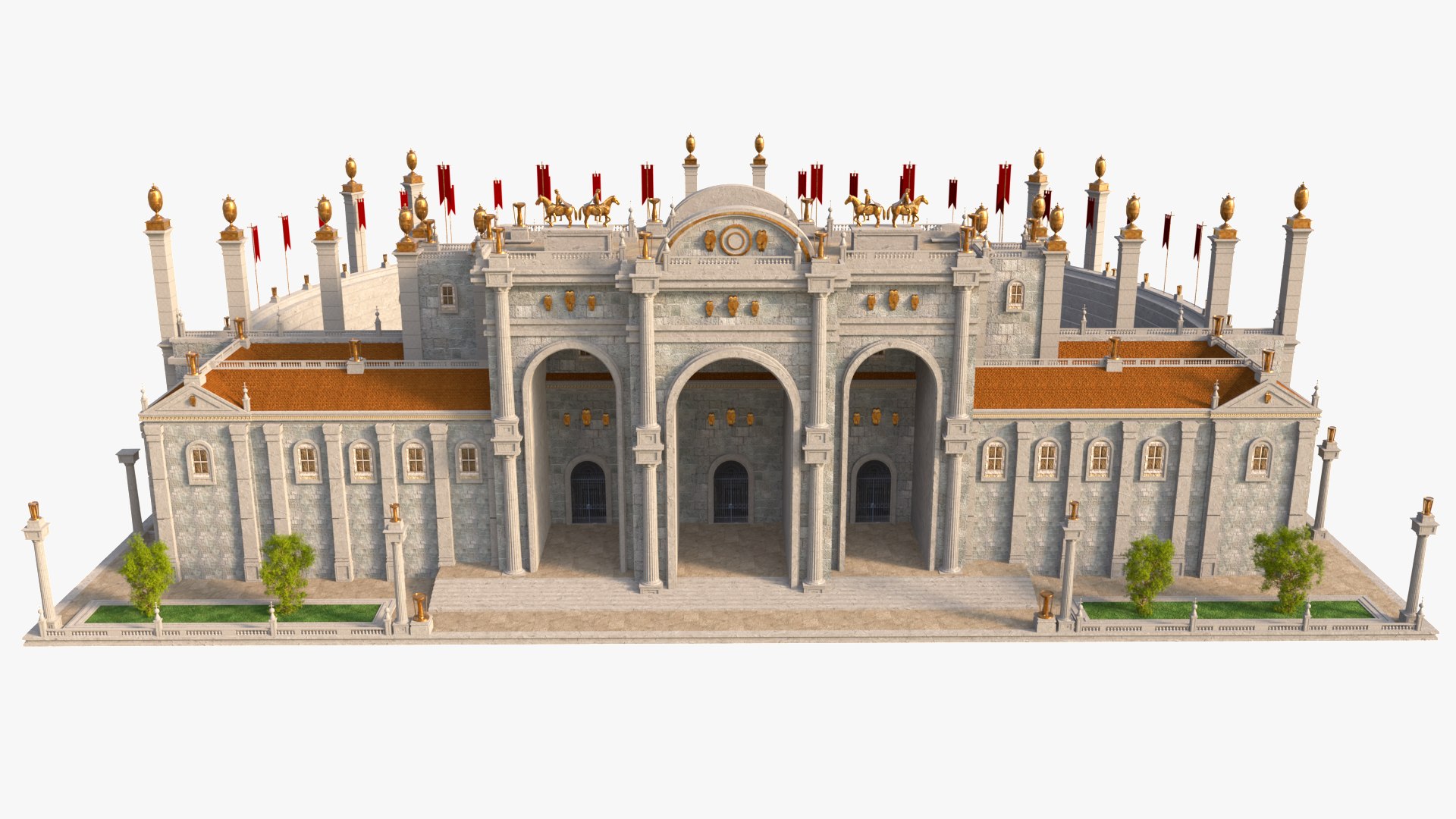 3D Classic Amphitheater - TurboSquid 2349952