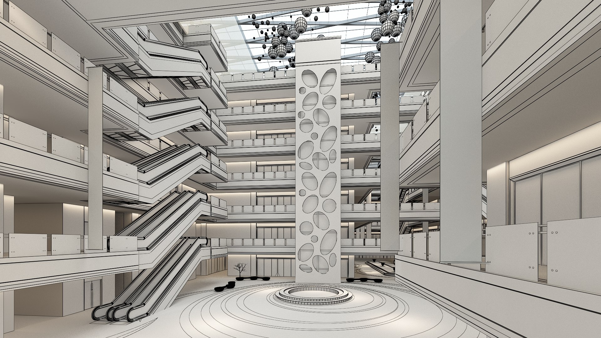 Shopping Mall 25 3D Model - TurboSquid 2144972