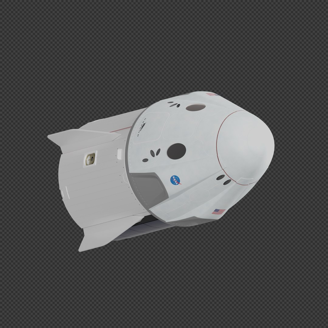 Crew Dragon Spacecraft 3D Model - TurboSquid 1969288