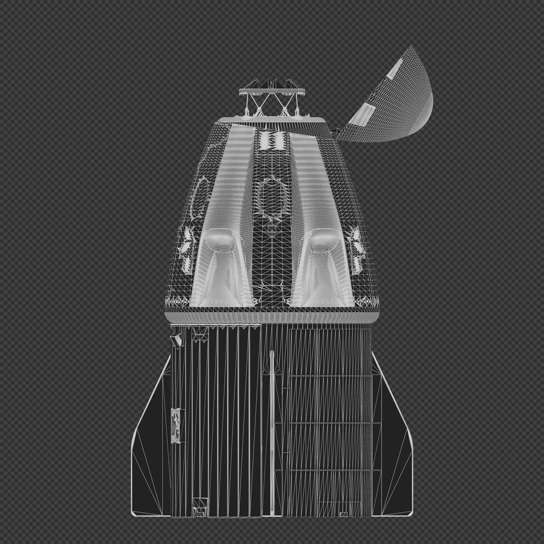 Crew Dragon Spacecraft 3D Model - TurboSquid 1969288
