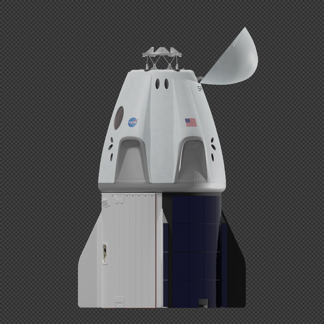 Crew Dragon Spacecraft 3D Model - TurboSquid 1969288