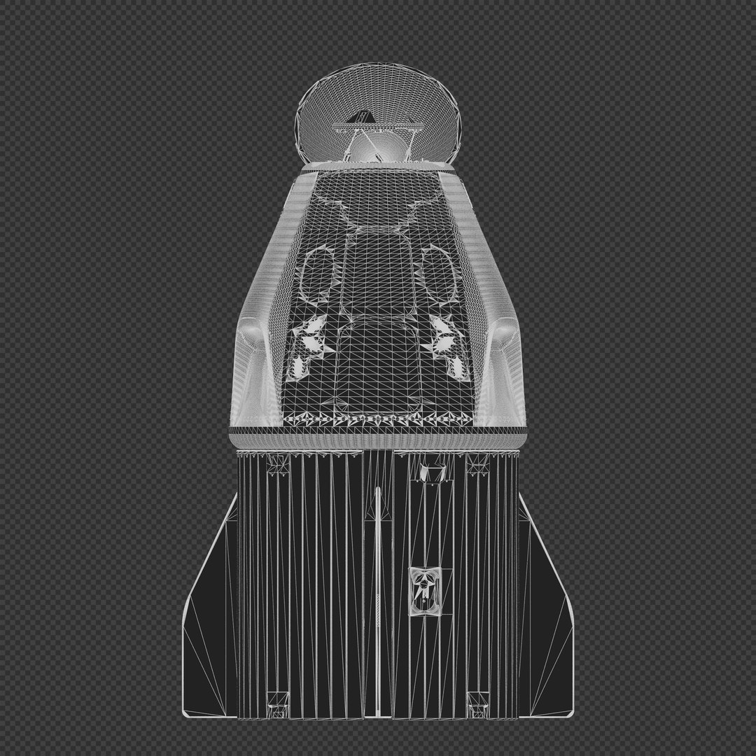 Crew Dragon Spacecraft 3D Model - TurboSquid 1969288