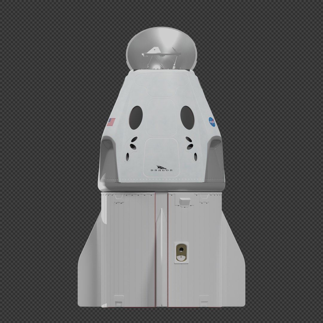 Crew Dragon Spacecraft 3D Model - TurboSquid 1969288