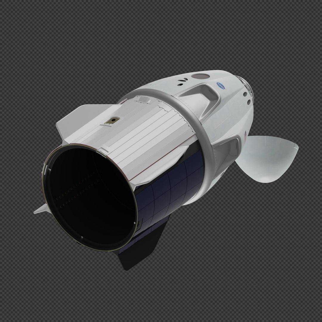 Crew Dragon Spacecraft 3D Model - TurboSquid 1969288