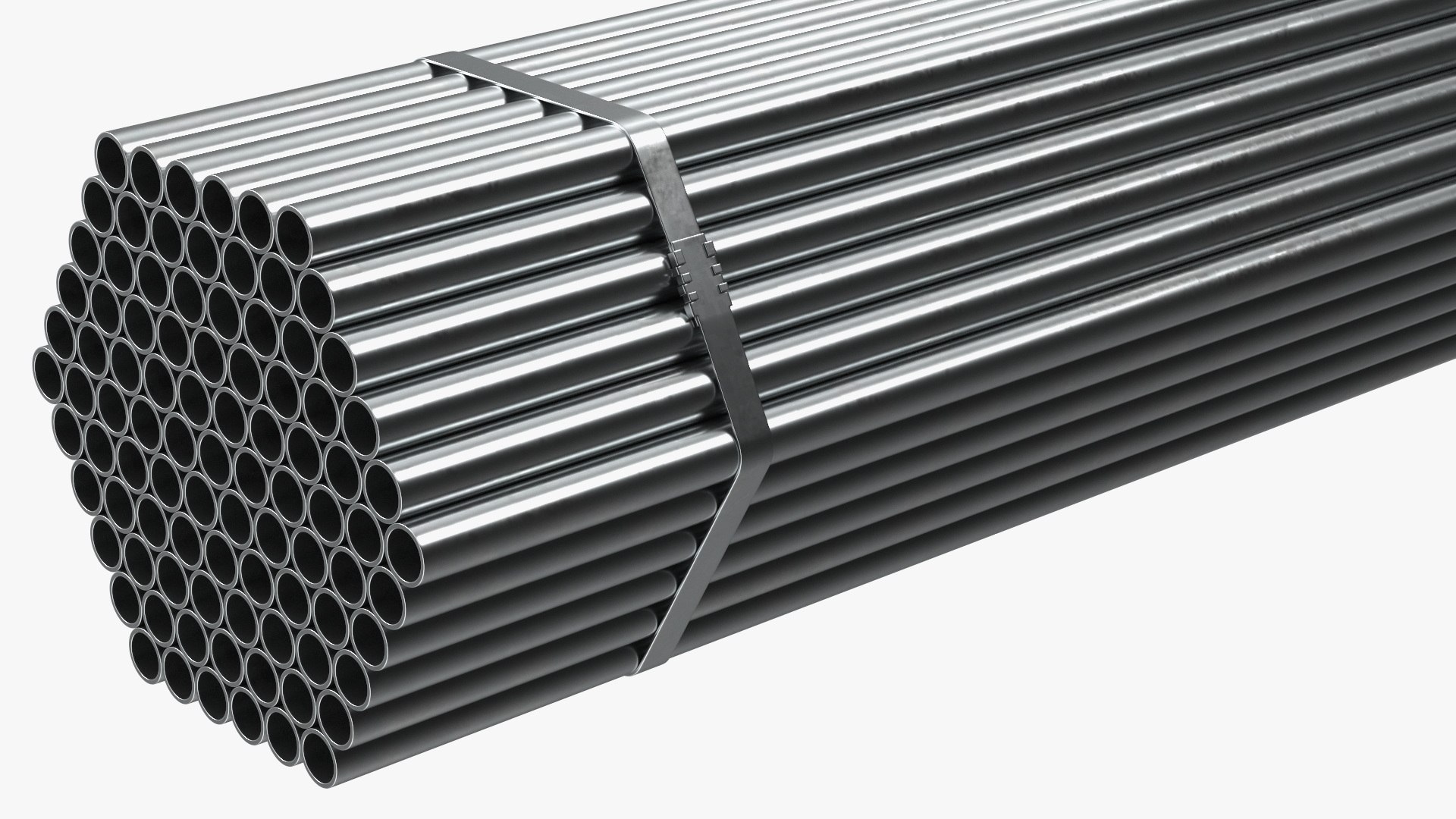 Thin Steel Pipes Bundle 2 Meters 3D Model - TurboSquid 2212187