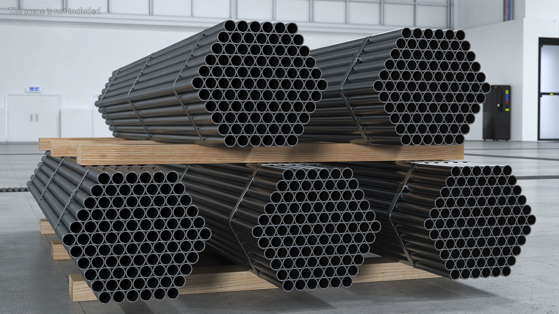 Thin Steel Pipes Bundle 2 Meters 3D Model - TurboSquid 2212187