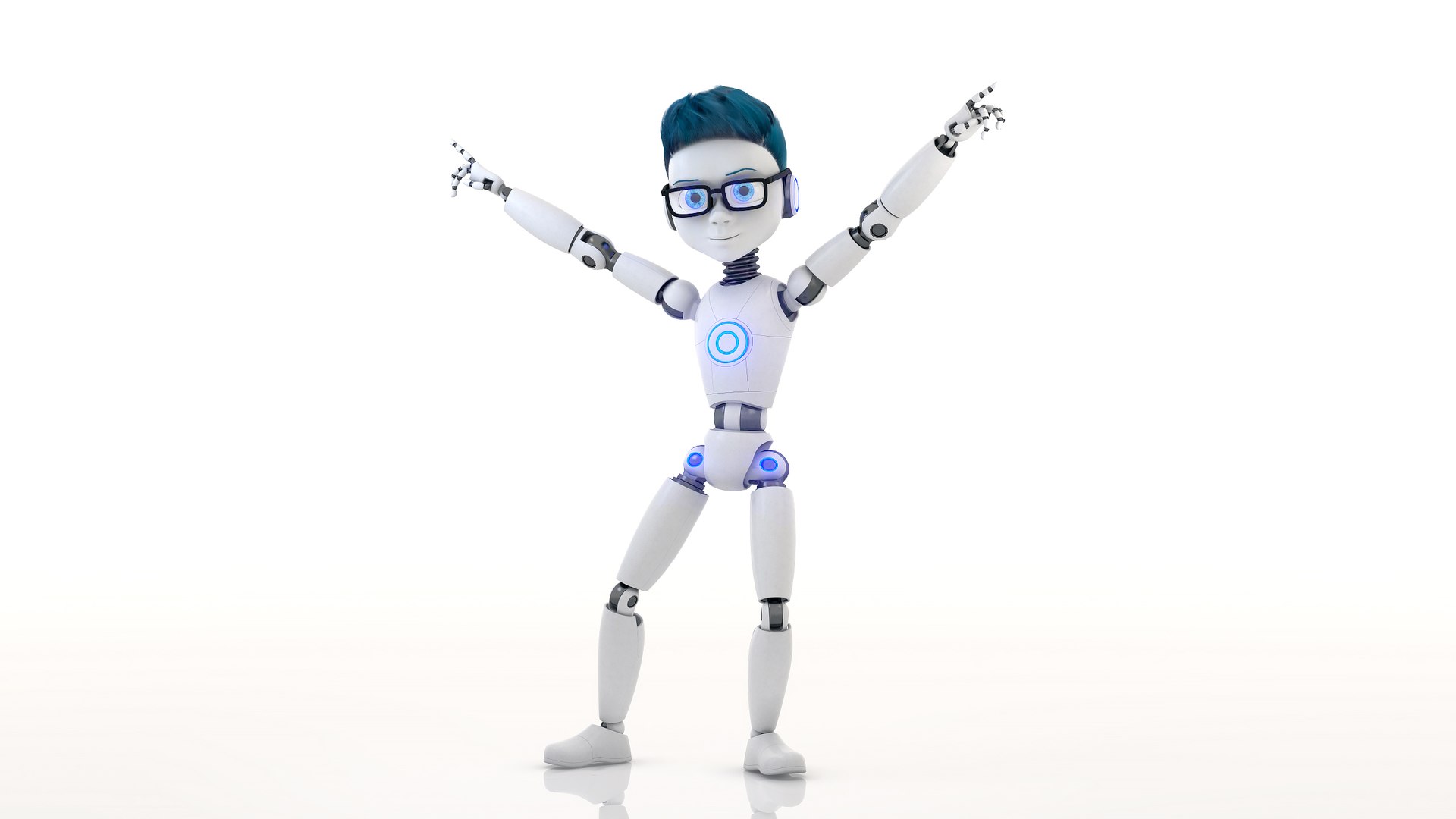 Robot Kid Vray Animated Model Model - TurboSquid 2181062