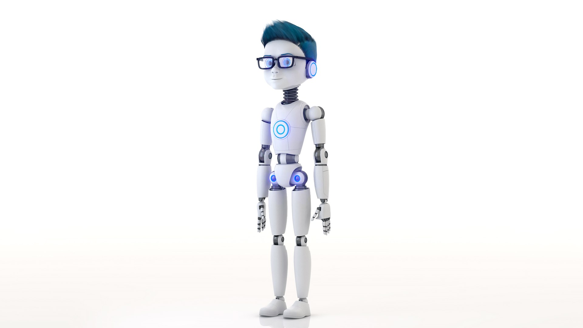 Robot Kid Vray Animated Model Model - TurboSquid 2181062