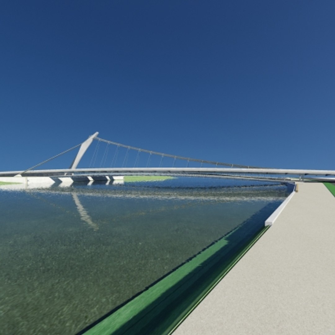 3d Highway Bridge Arch Suspension