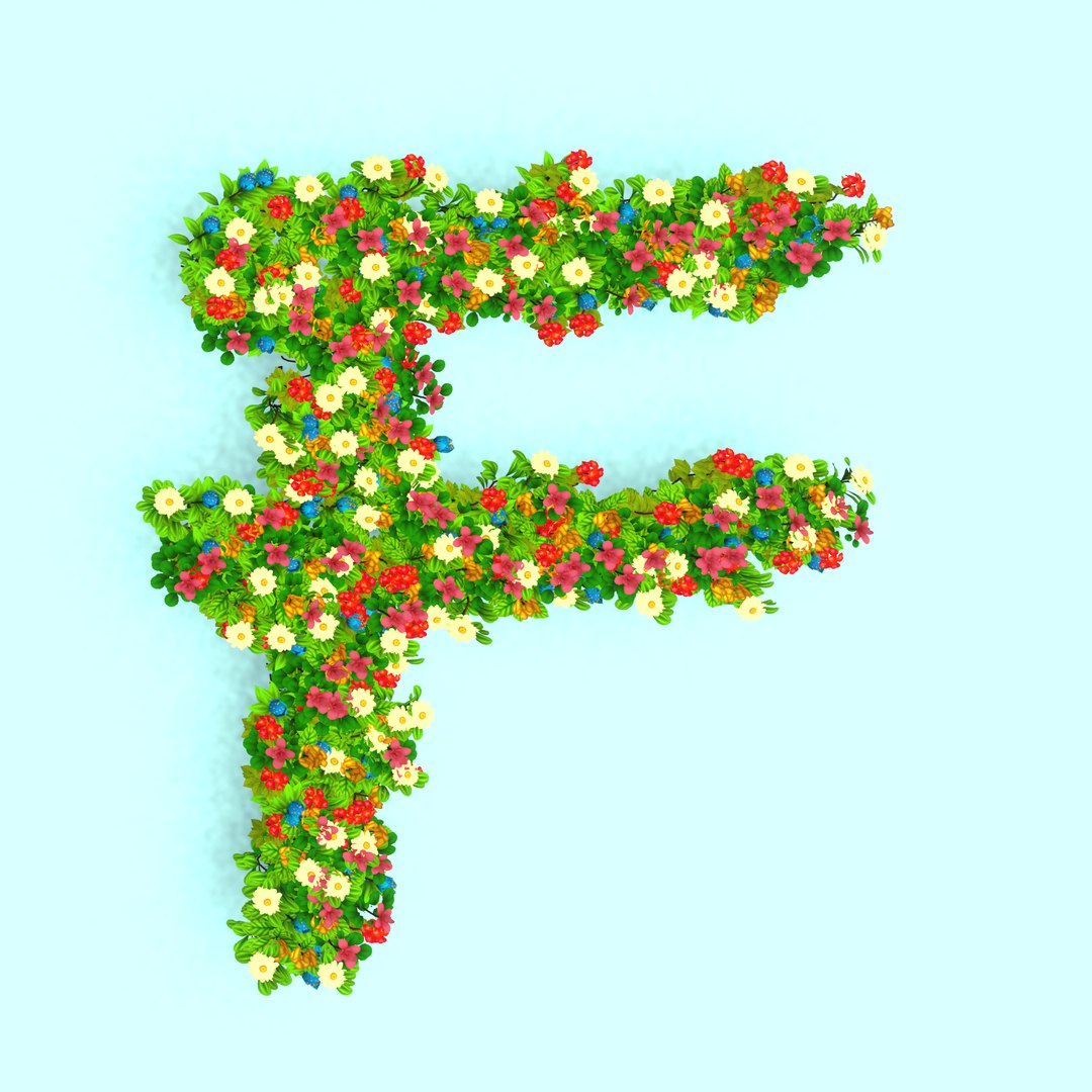 3D ABCDEF LETTERS - TurboSquid 1888586