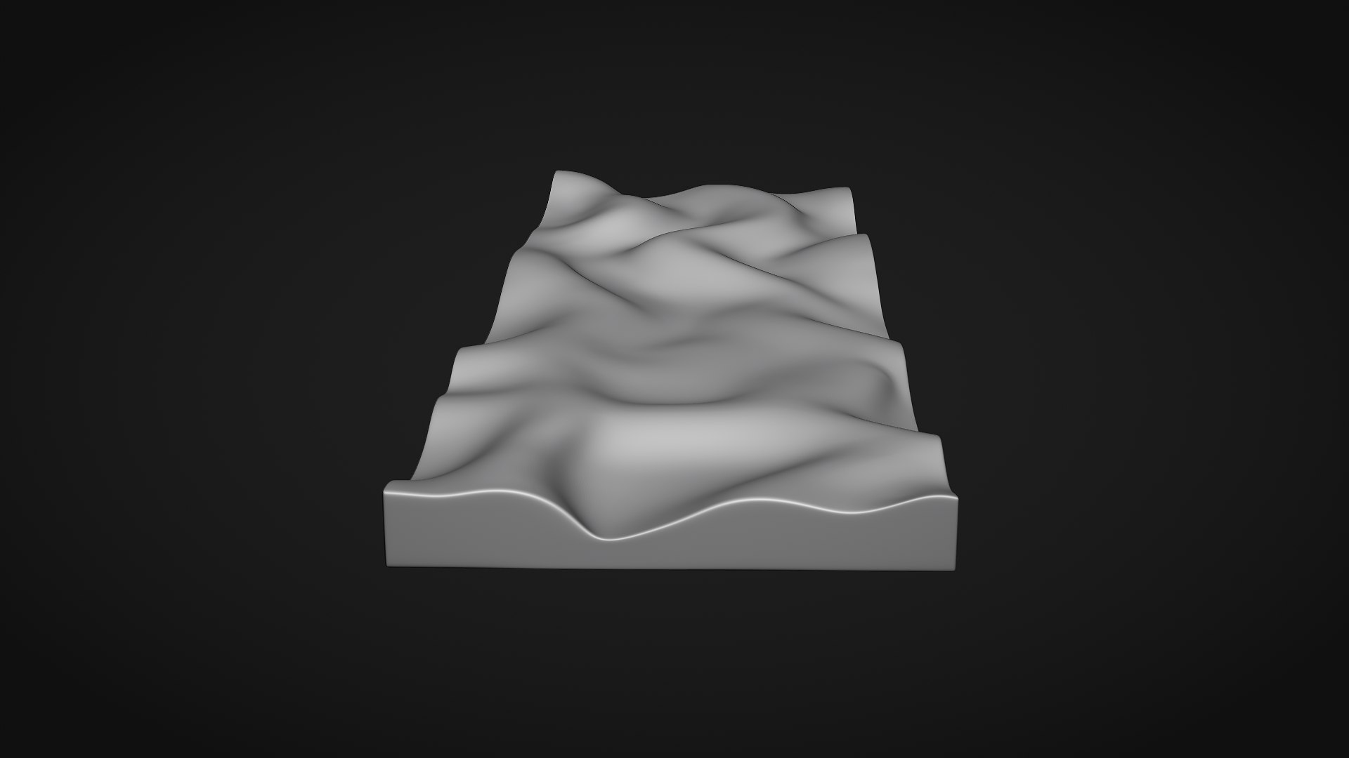3D Wavy Wall Art Panel For Cnc Carving 3D Print Model - TurboSquid 2338003