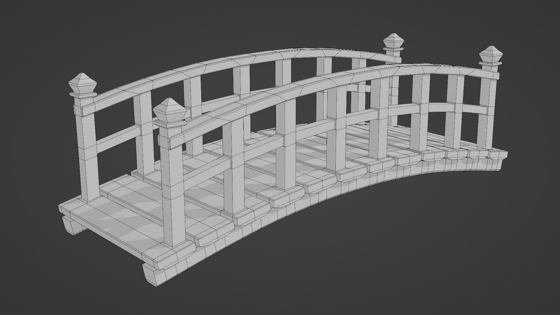 Japanese Bridge Model - TurboSquid 2159043