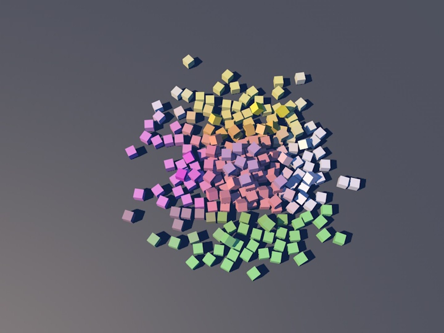 3D Rainbow Cubes - TurboSquid 1287176