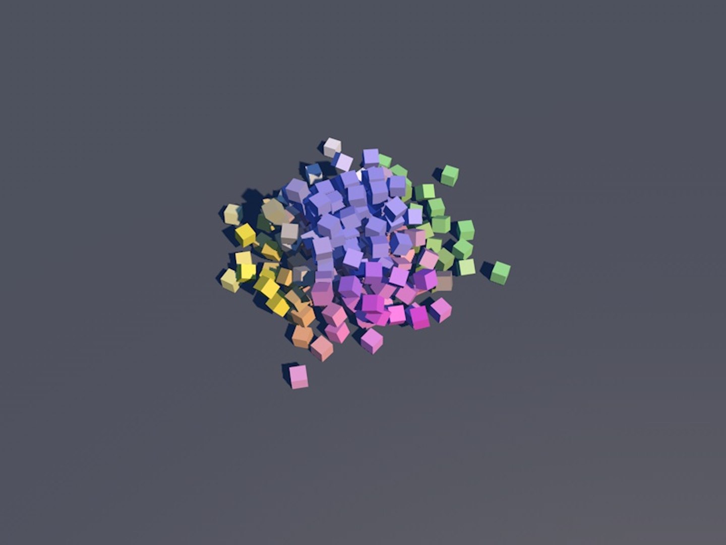 3D Rainbow Cubes - TurboSquid 1287176