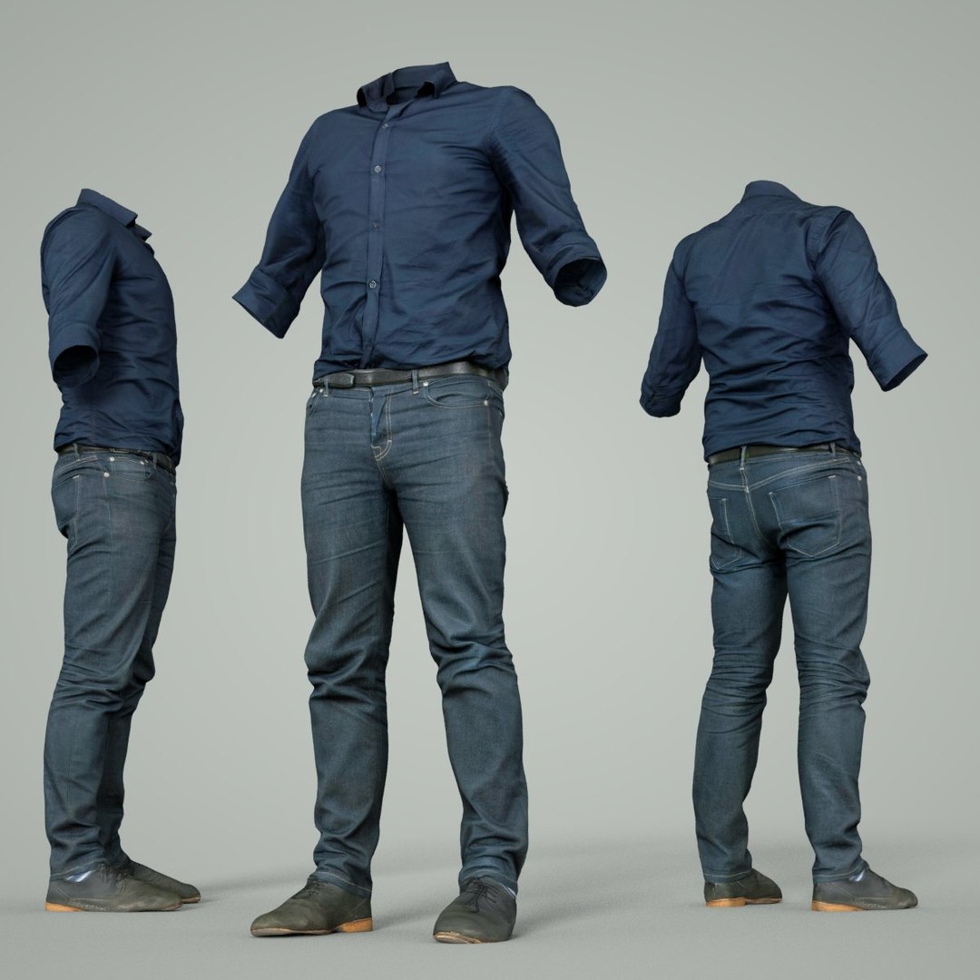 3D male clothing outfit - TurboSquid 1329807