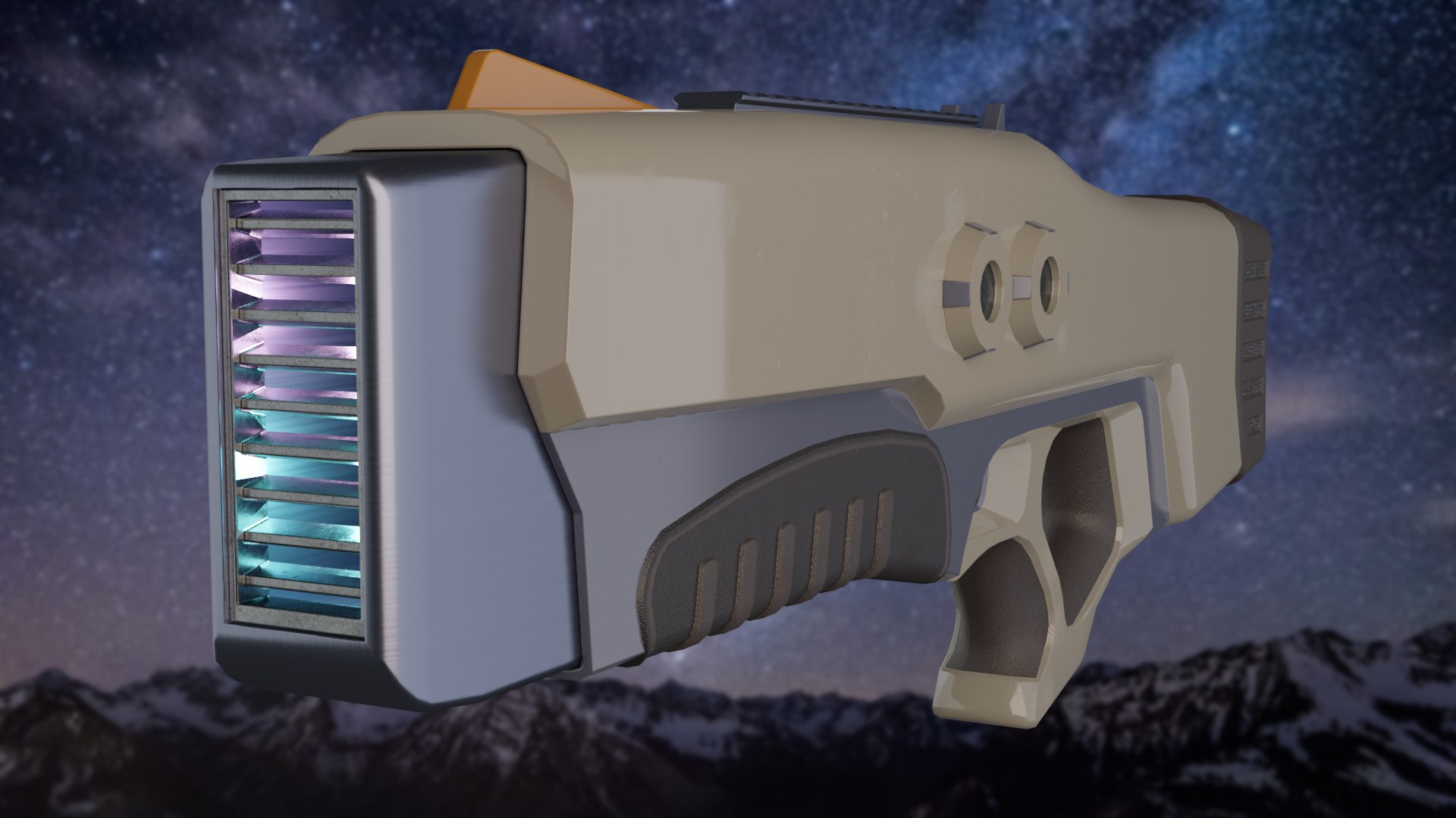 Sci-Fi Heavy Blaster Gun 3D Model - TurboSquid 2113409