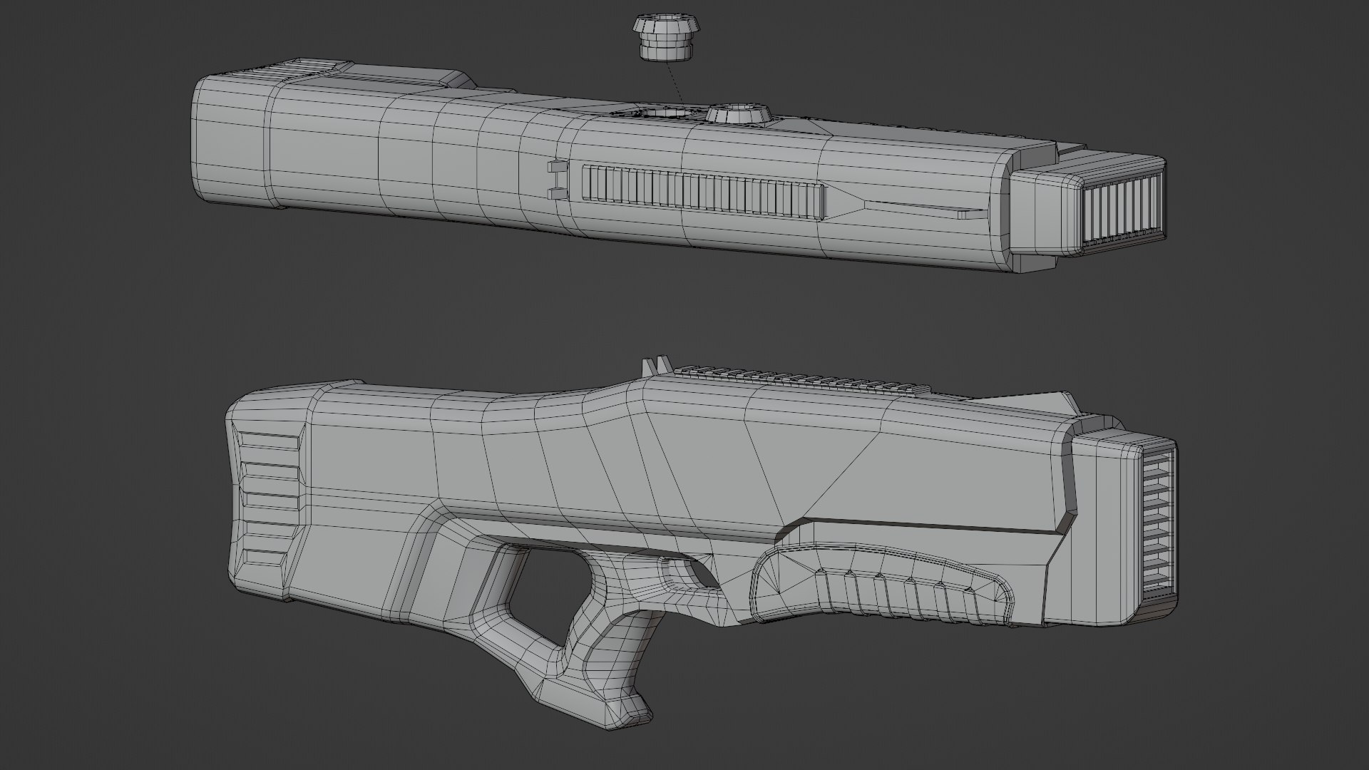 Sci-Fi Heavy Blaster Gun 3D Model - TurboSquid 2113409