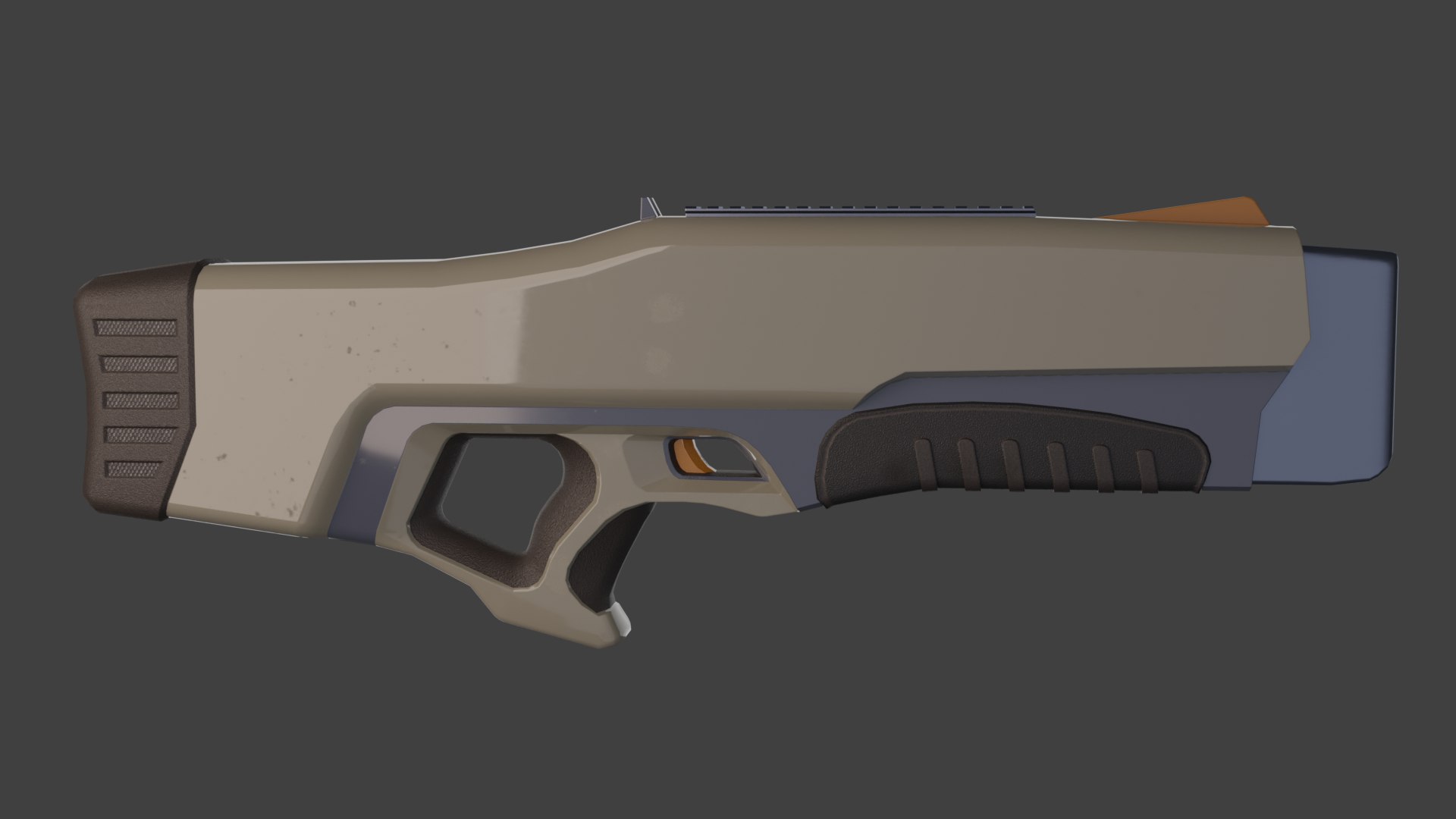 Sci-Fi Heavy Blaster Gun 3D Model - TurboSquid 2113409