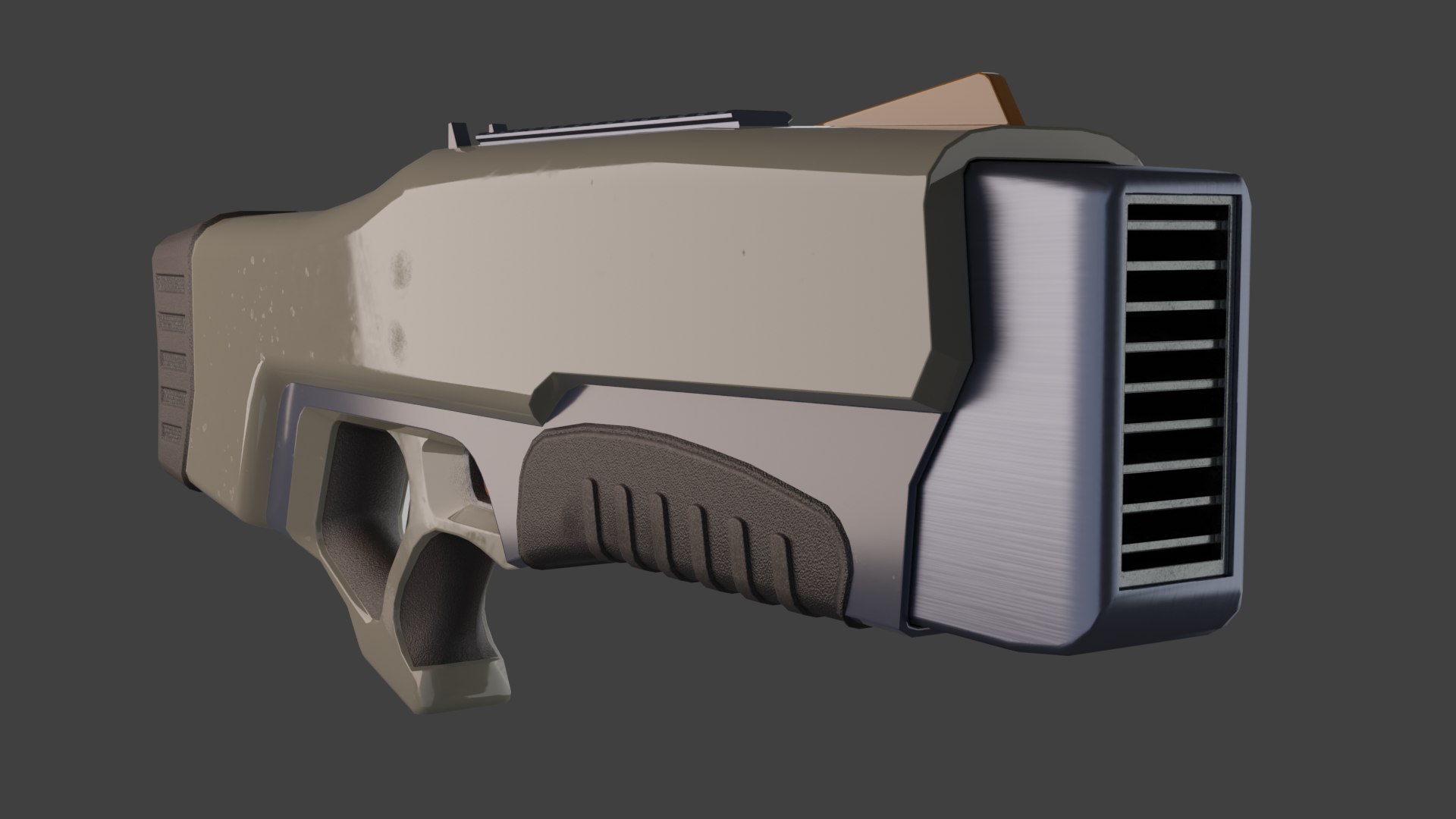 Sci-Fi Heavy Blaster Gun 3D Model - TurboSquid 2113409