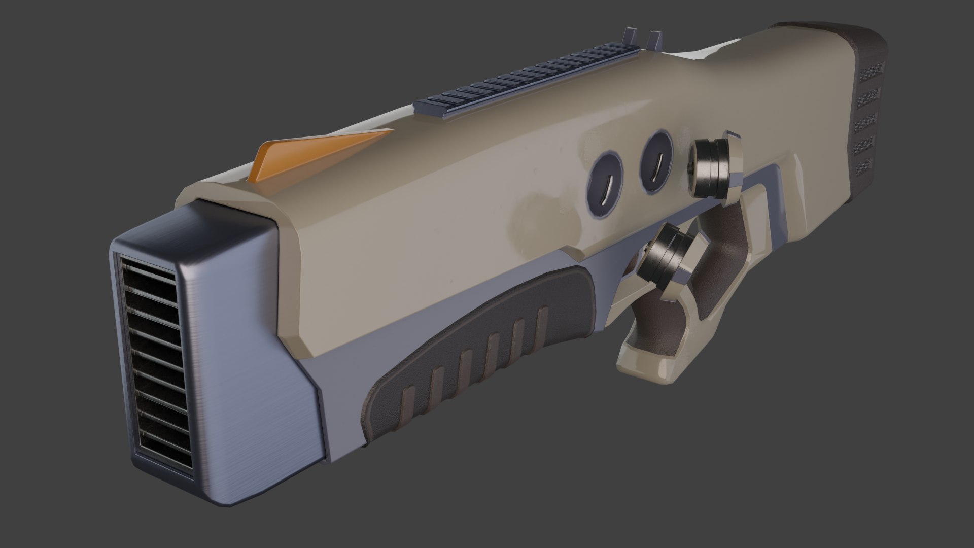Sci-Fi Heavy Blaster Gun 3D Model - TurboSquid 2113409