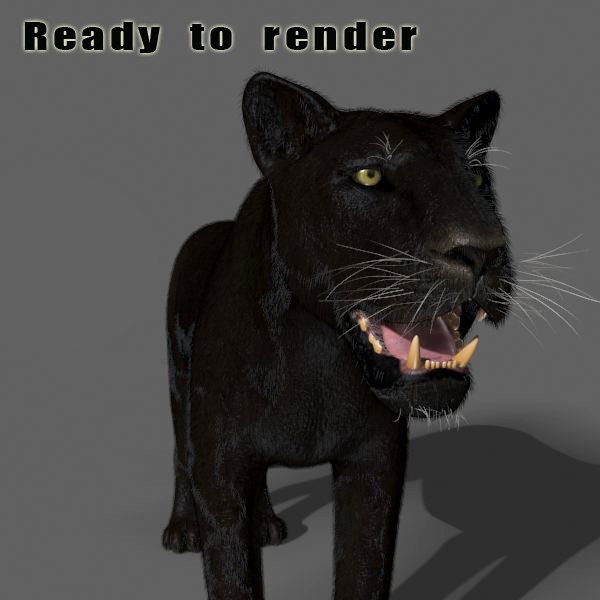 panther animation 3d max
