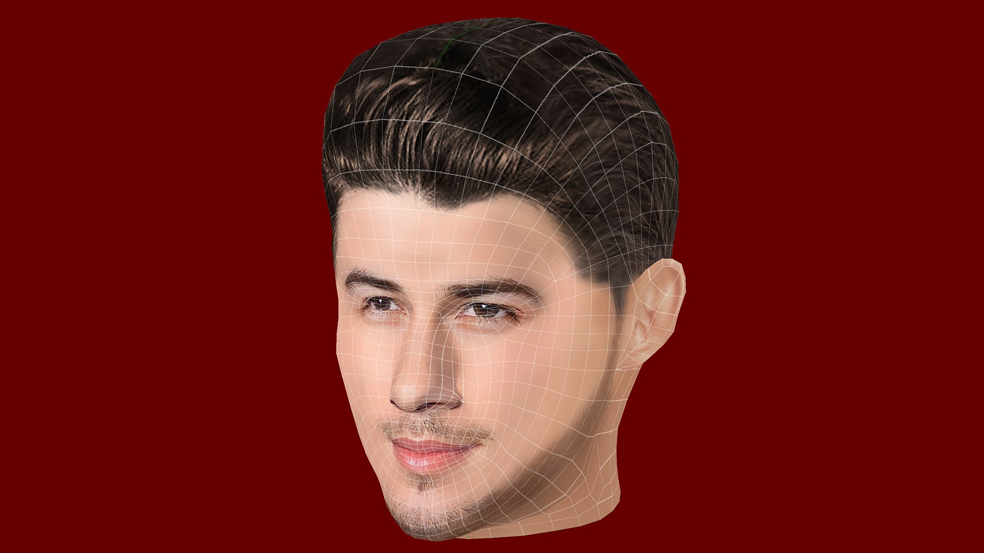 Nick Jonas Head - Low Poly Head For Game Low-poly 3D Model - TurboSquid ...