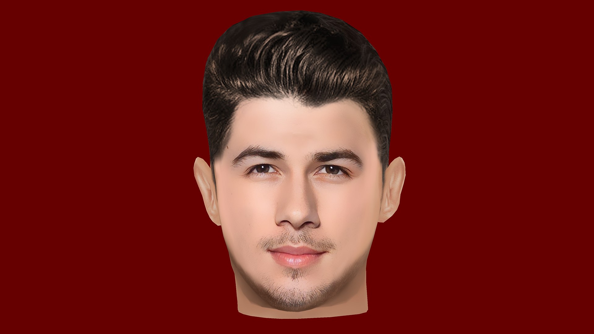 Nick Jonas Head - Low Poly Head For Game Low-poly 3D Model - TurboSquid ...