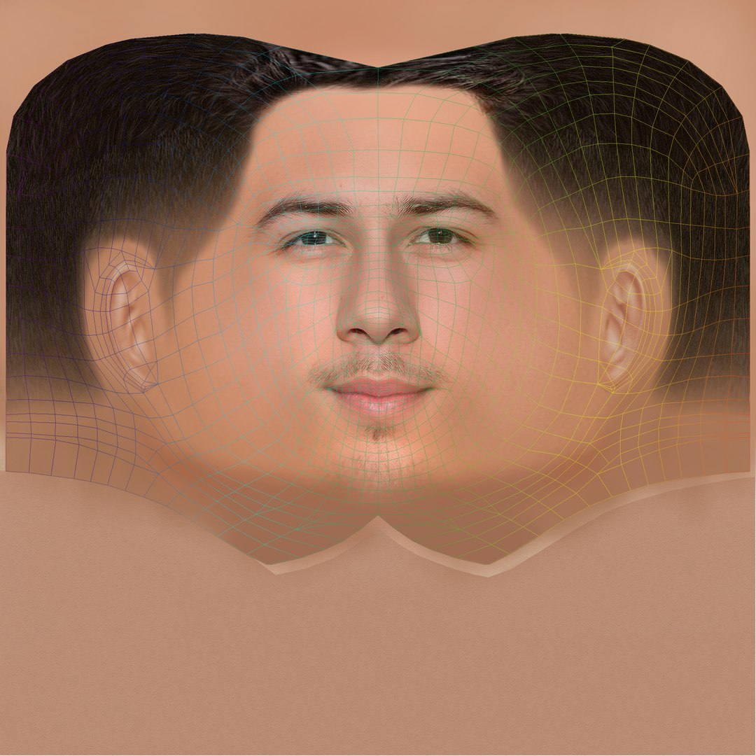 Nick Jonas Head - Low Poly Head For Game Low-poly 3D Model - TurboSquid ...