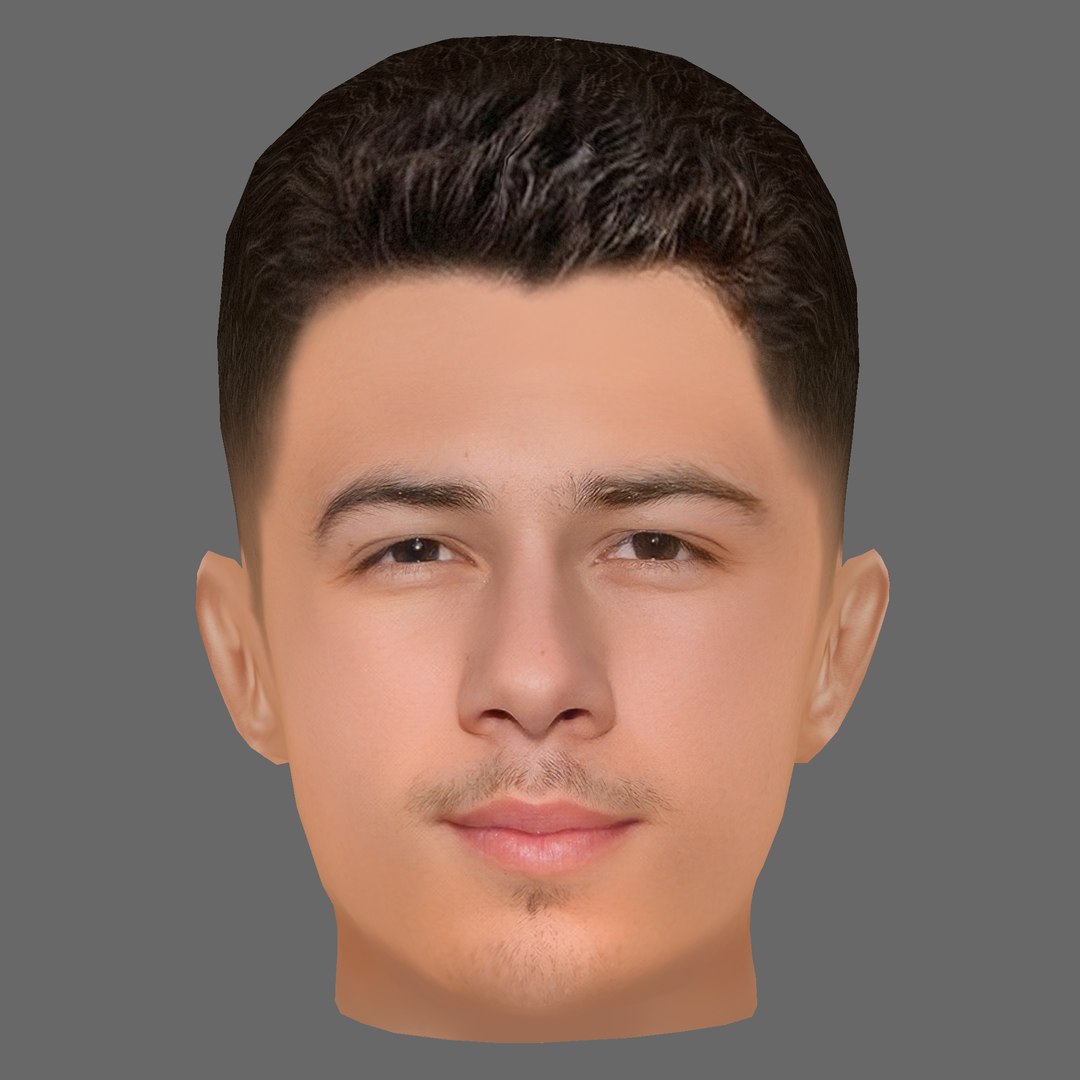 Nick Jonas Head - Low Poly Head For Game Low-poly 3D Model - TurboSquid 2191497