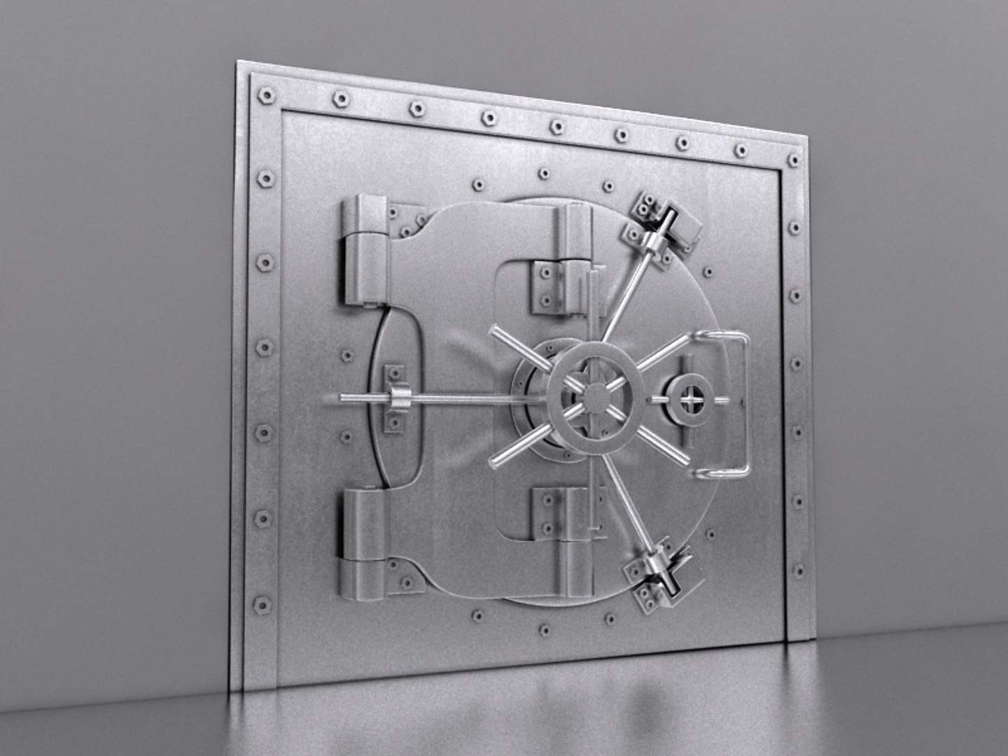 3d Bank Vault Model