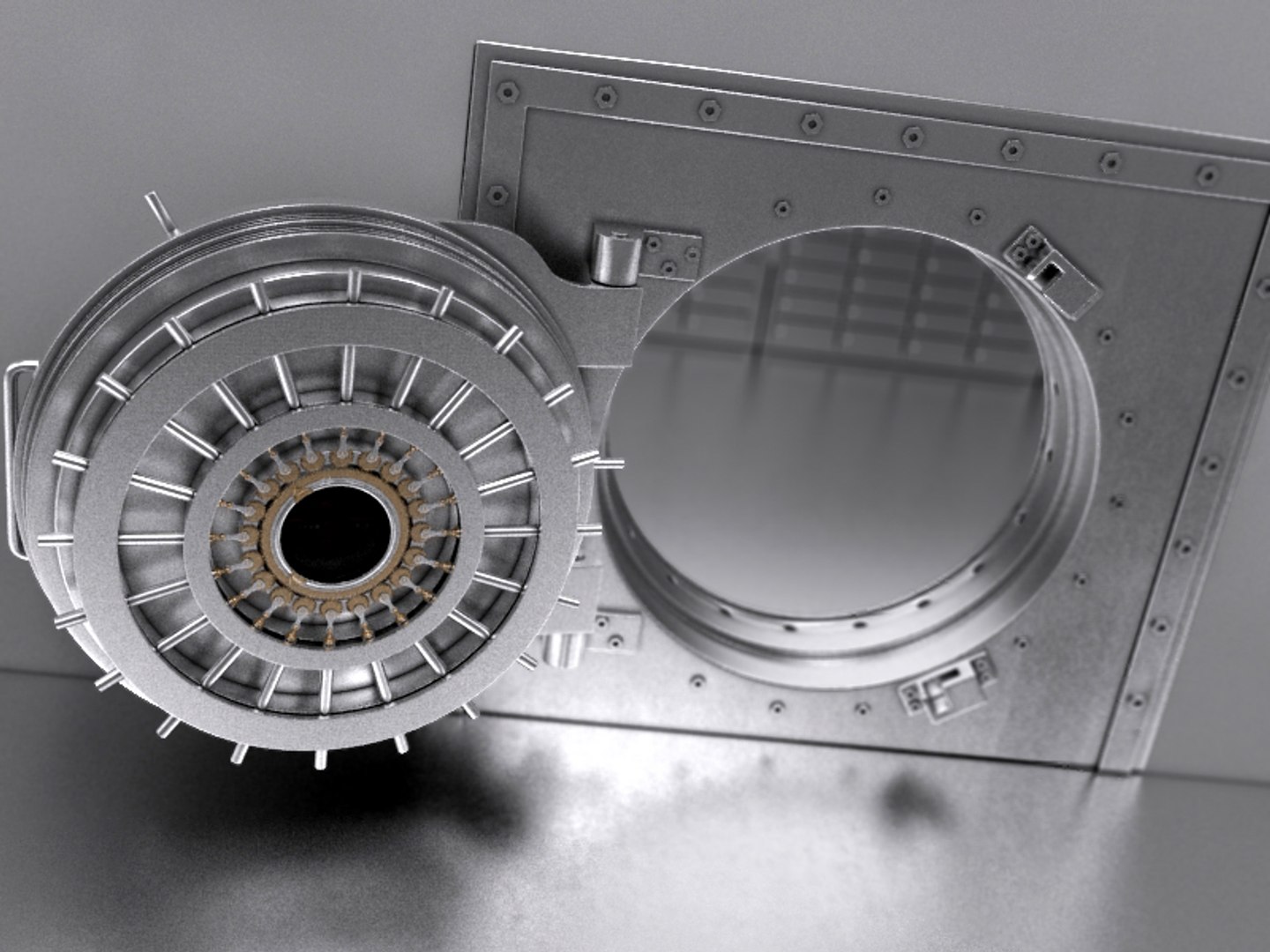 3d Bank Vault Model