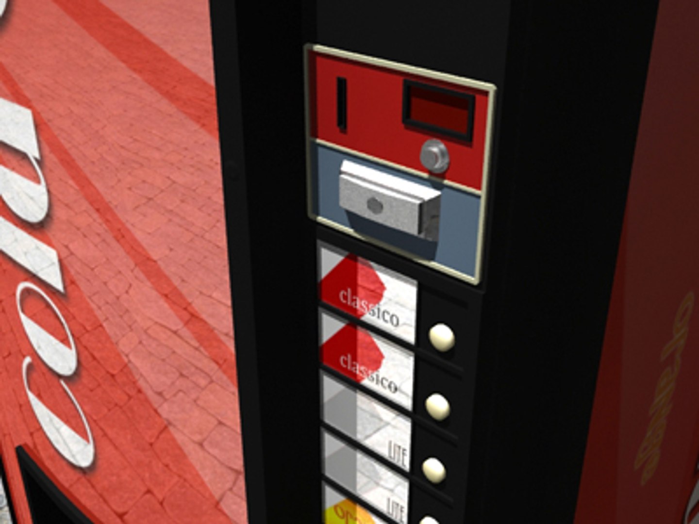 Cold Cola Machine 3d Max