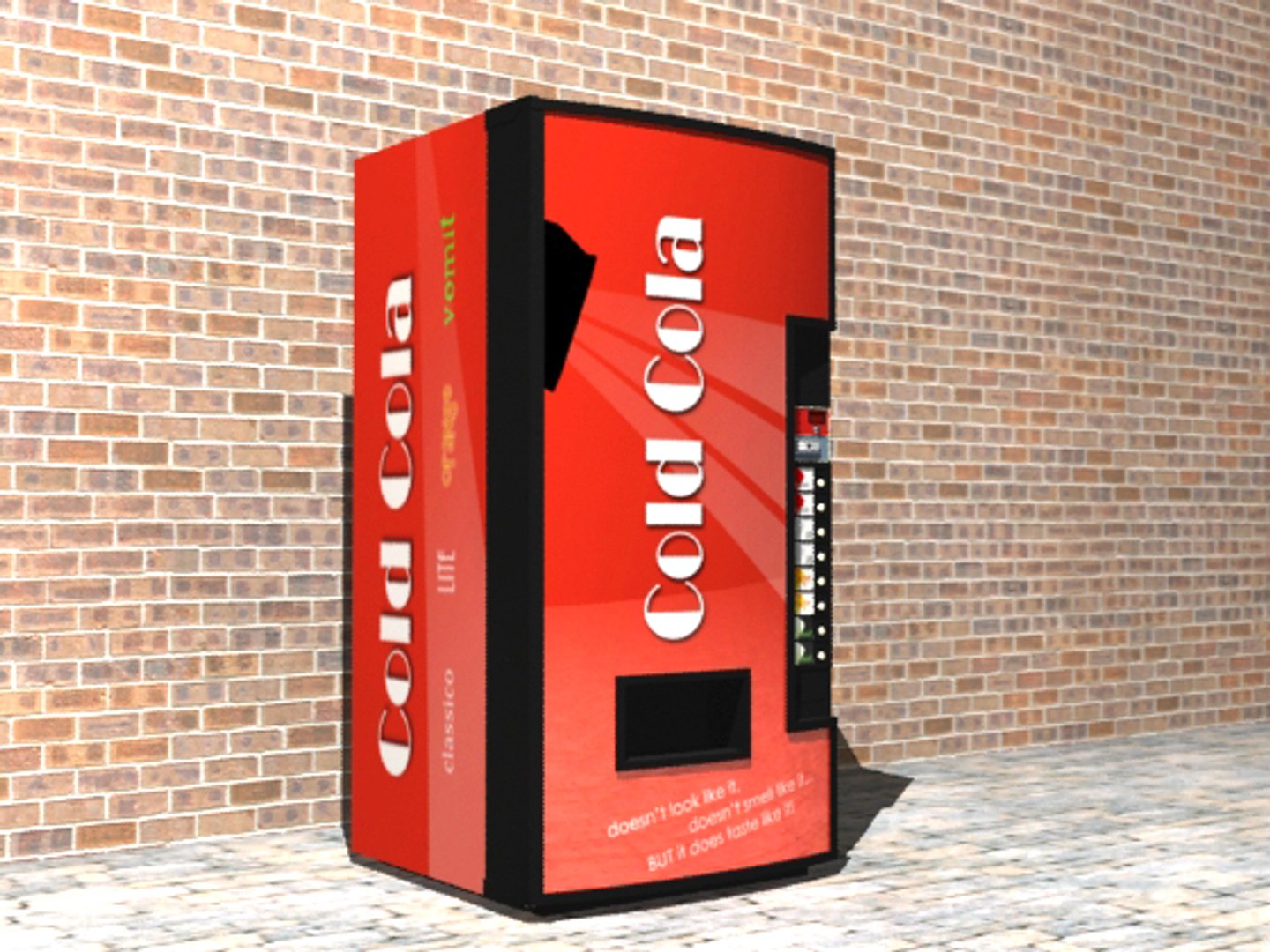 Cold Cola Machine 3d Max