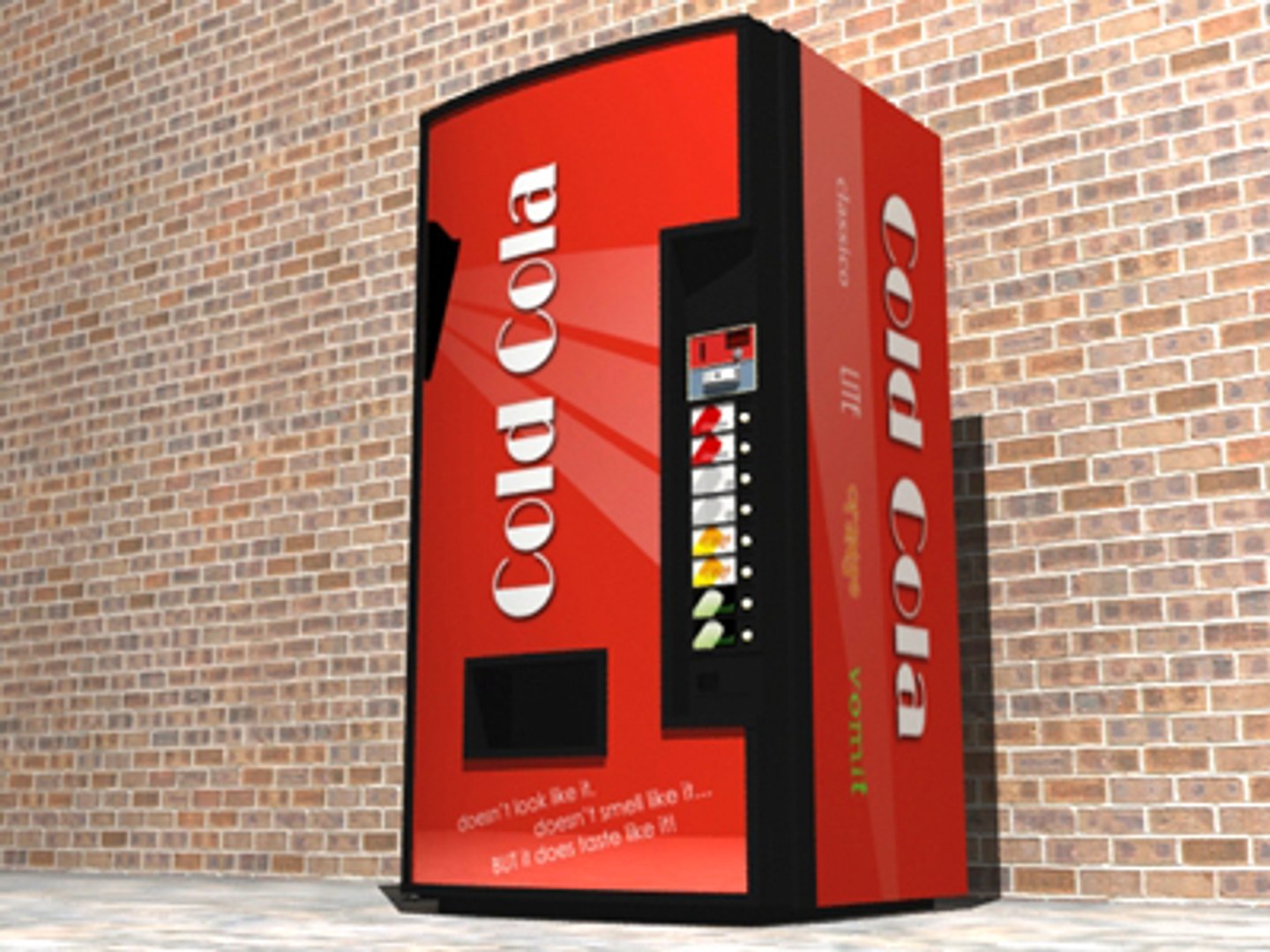 Cold Cola Machine 3d Max
