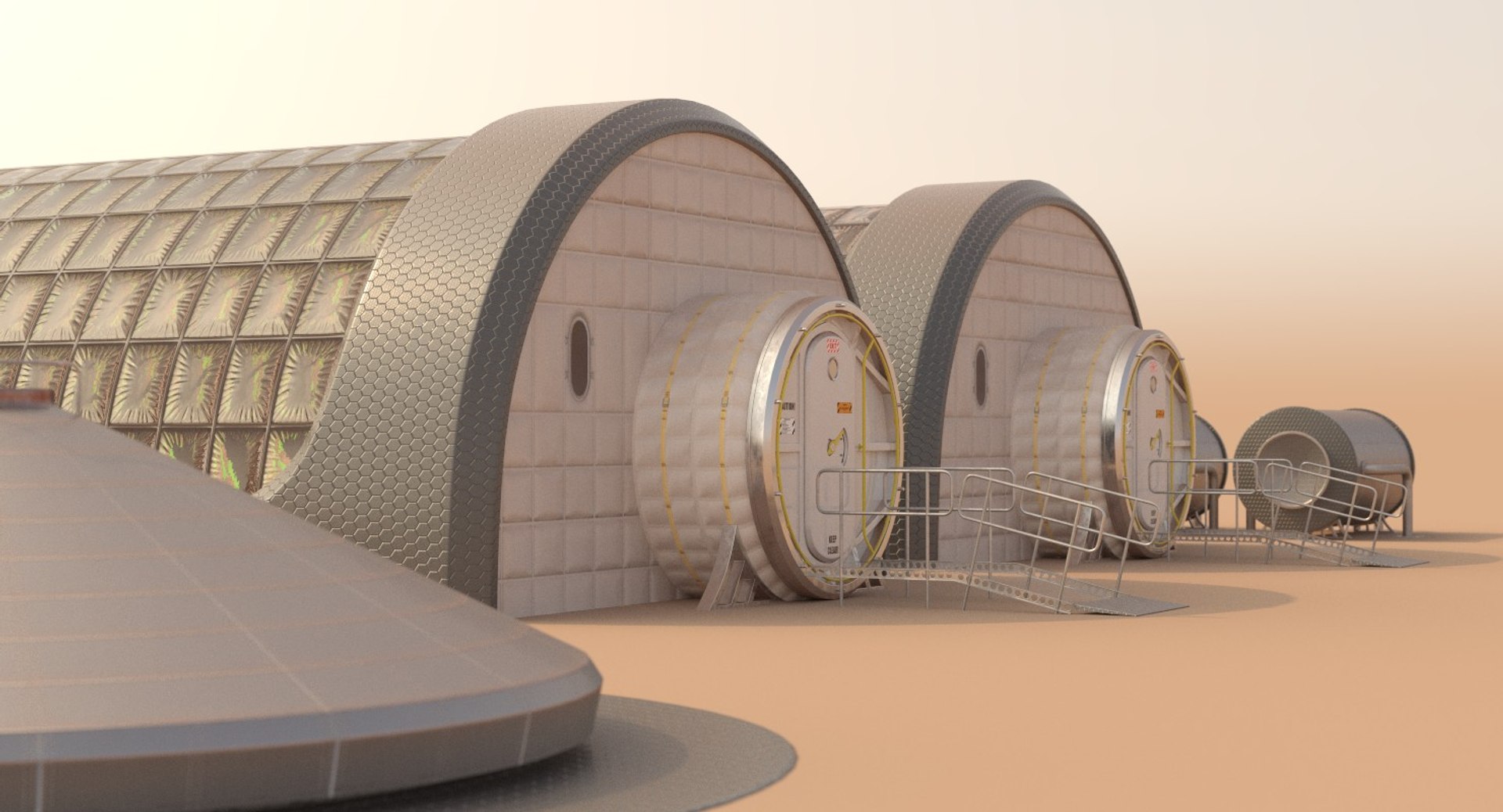 3d model mars base