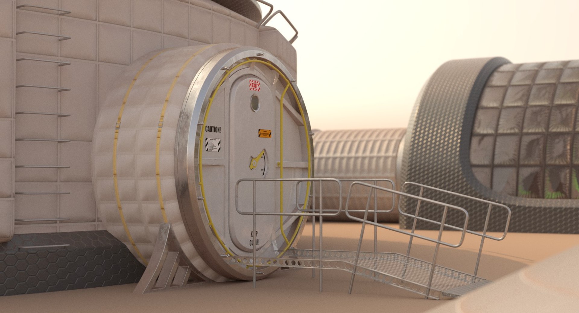 3d model mars base