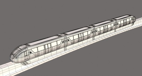 3D monorail realistic model - TurboSquid 1281998