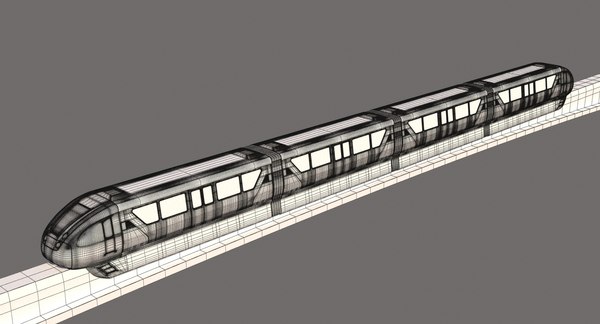 3D monorail realistic model - TurboSquid 1281998