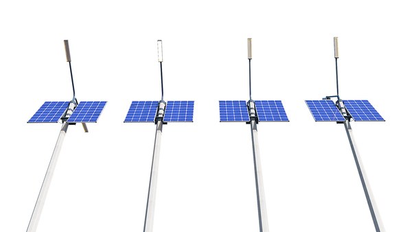 3D Solar Street Lamp pack model - TurboSquid 1746310