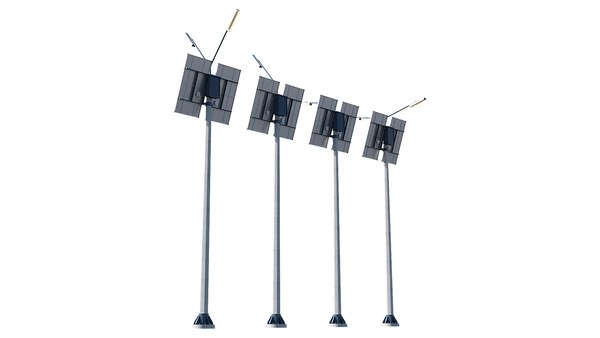 3D Solar Street Lamp pack model - TurboSquid 1746310