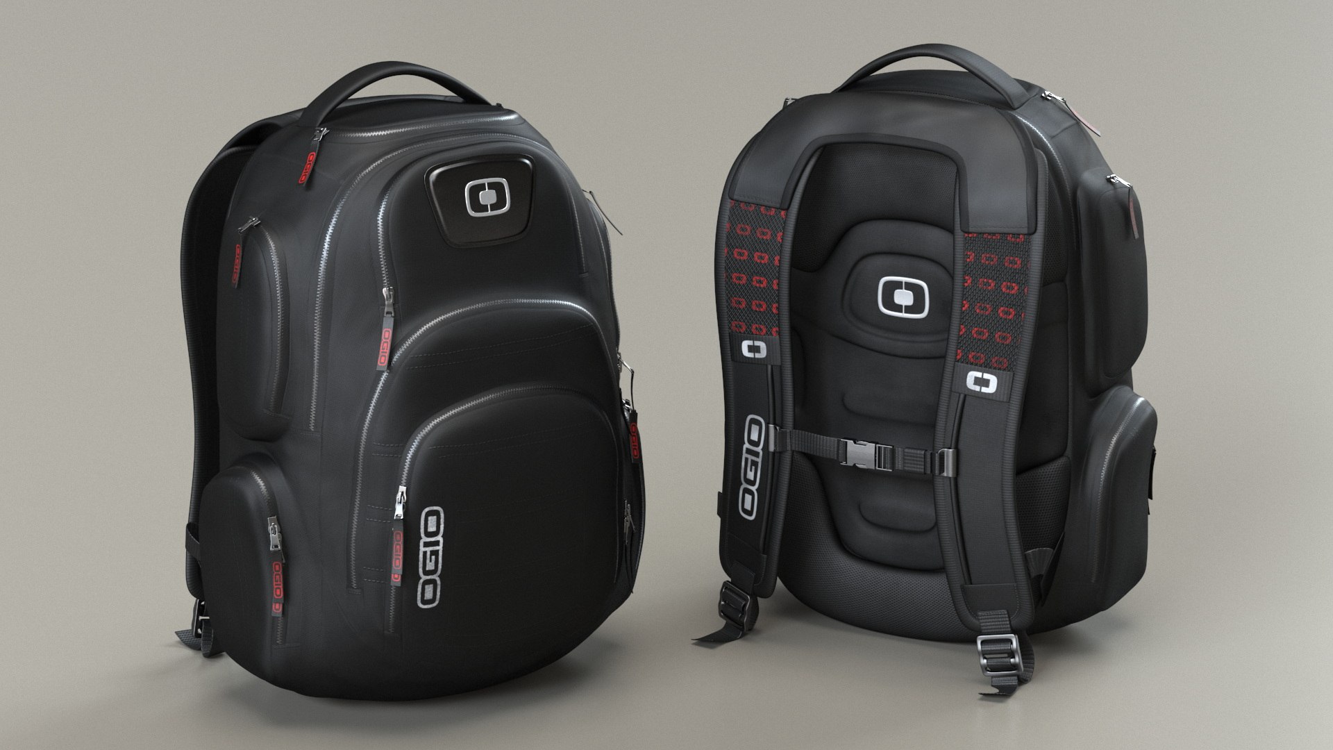 3D OGIO Backpack Black - TurboSquid 2262183