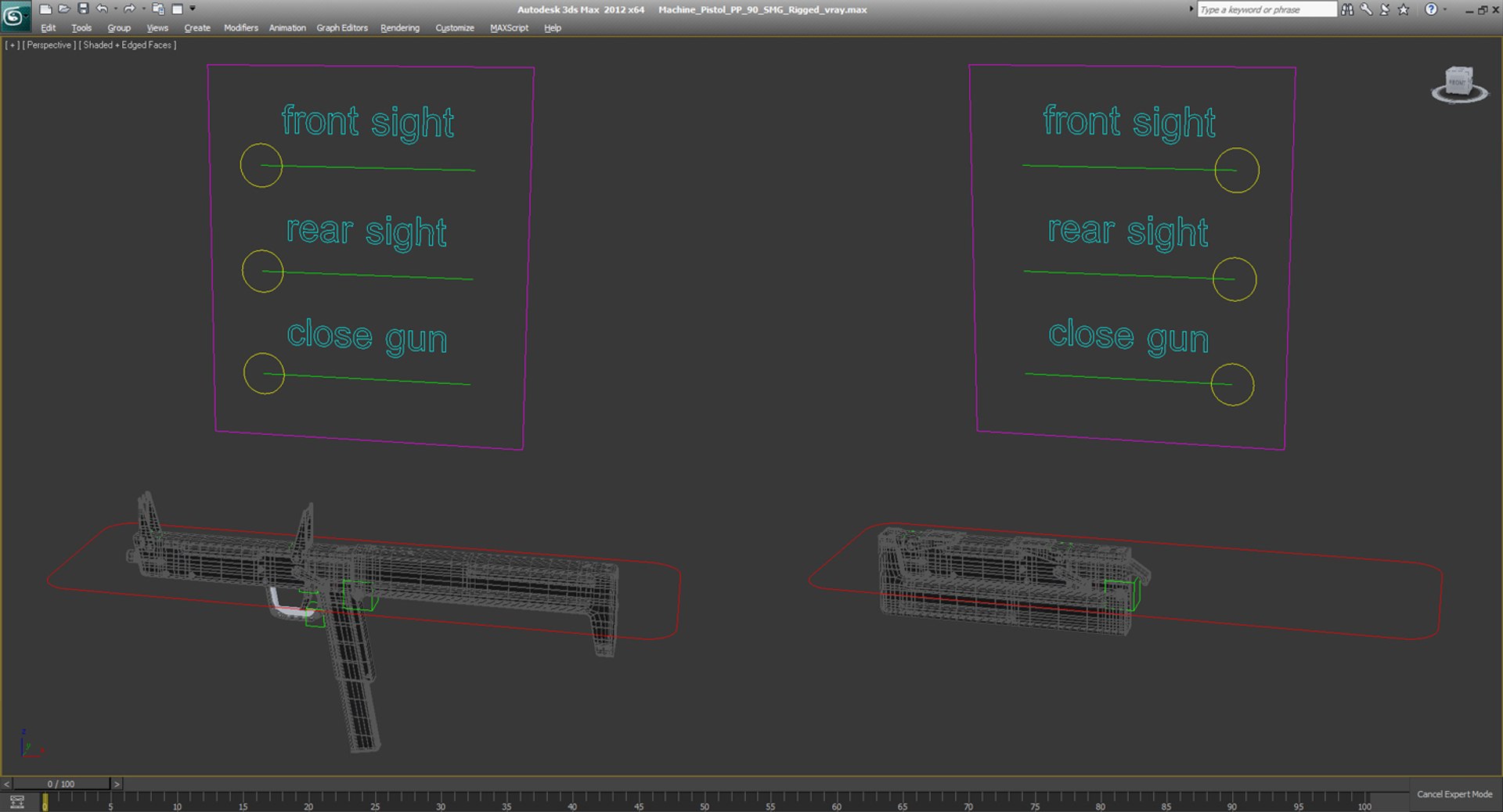 3D Model Machine Pistol Pp-90 Smg - TurboSquid 1150601