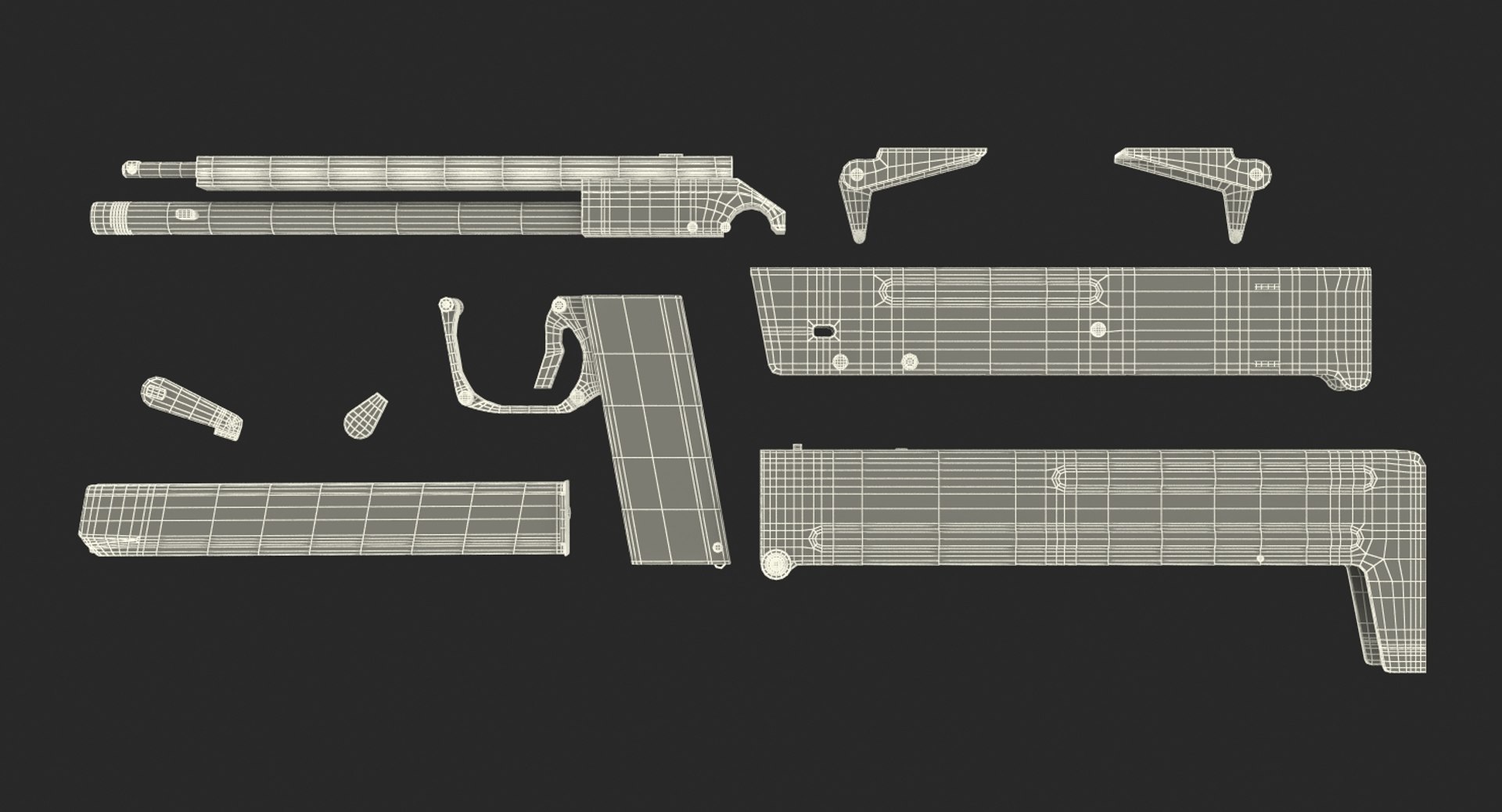 3D Model Machine Pistol Pp-90 Smg - TurboSquid 1150601