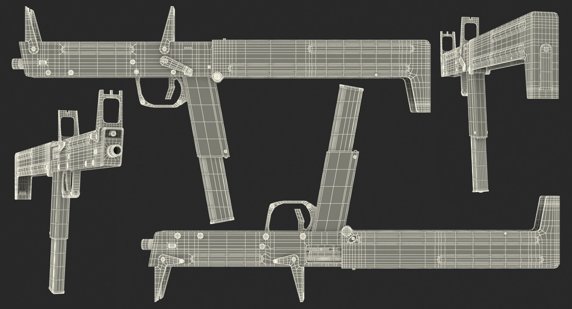 3D Model Machine Pistol Pp-90 Smg - TurboSquid 1150601